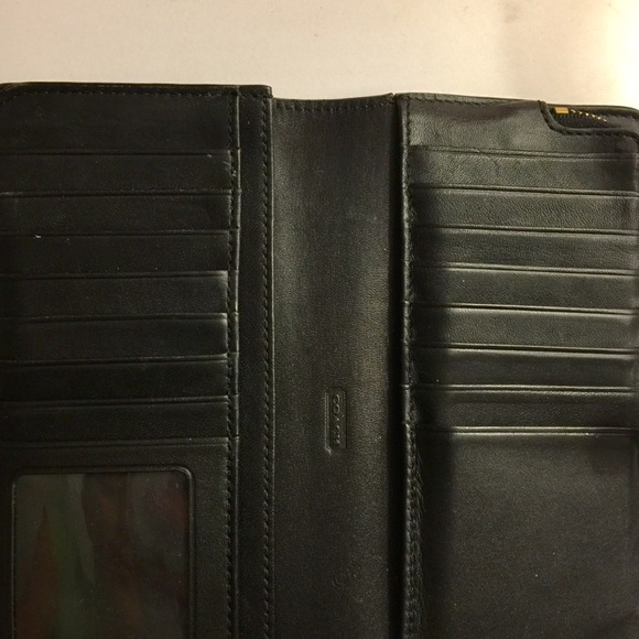 Coach | Bags | Coach Black And White Pocketbook Wallet | Poshmark